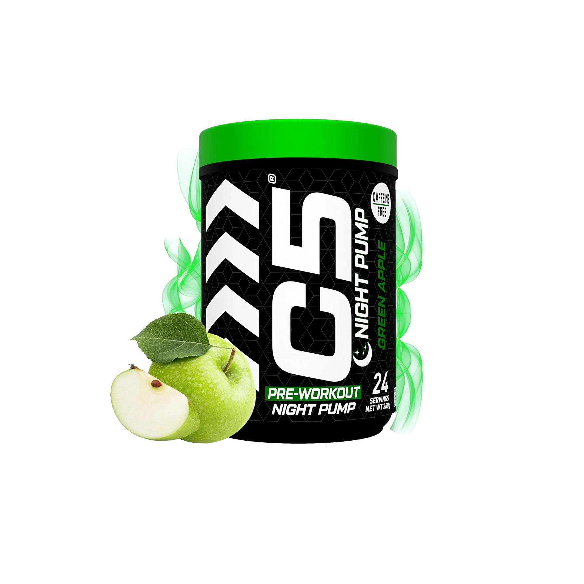 C5 Night Pump Pre Workout Powder Green Apple