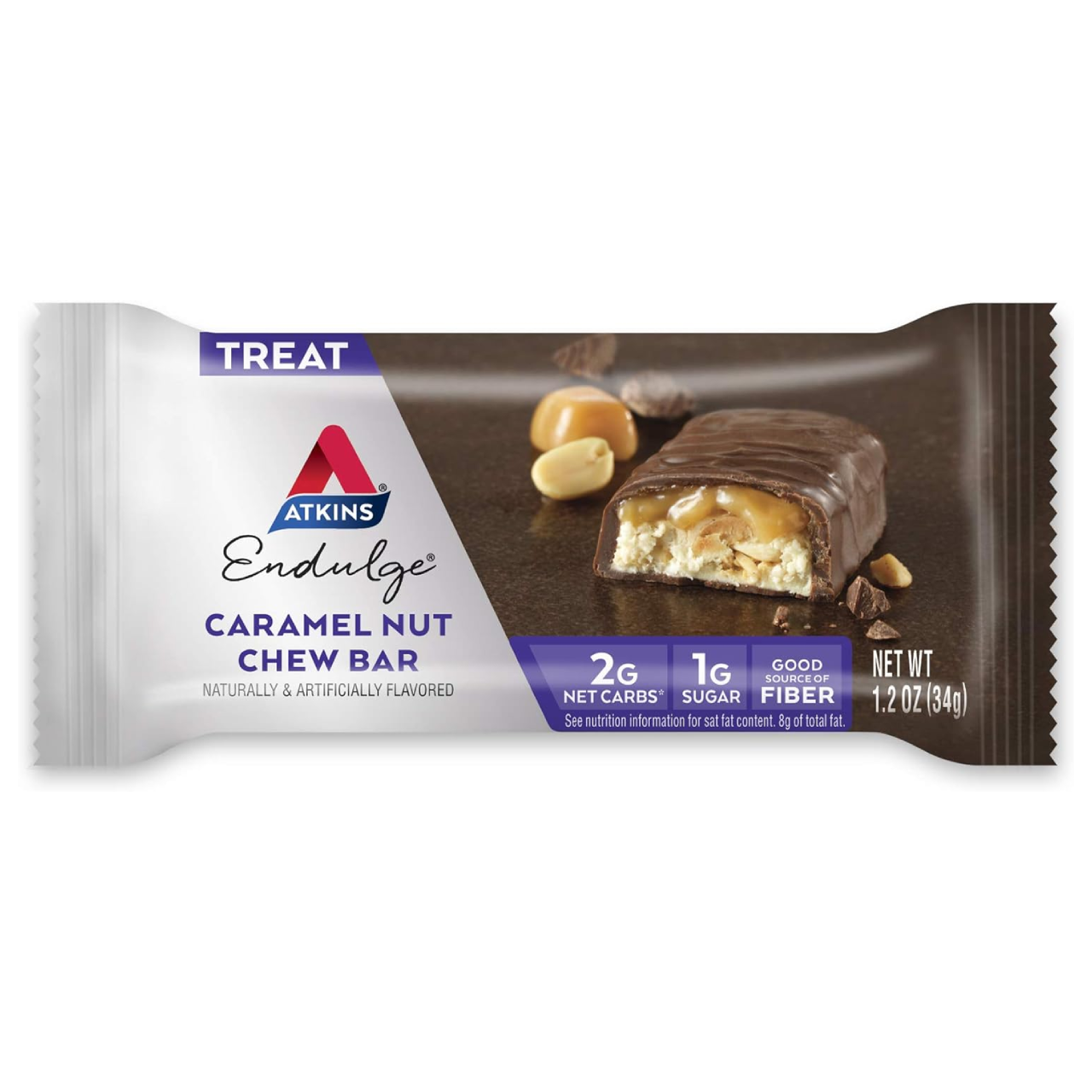 Atkins Caramel Nut Chew Bar (Single Bar)